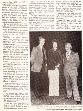 David and Pam Gleeson – History of Greyhound Racing in Australia